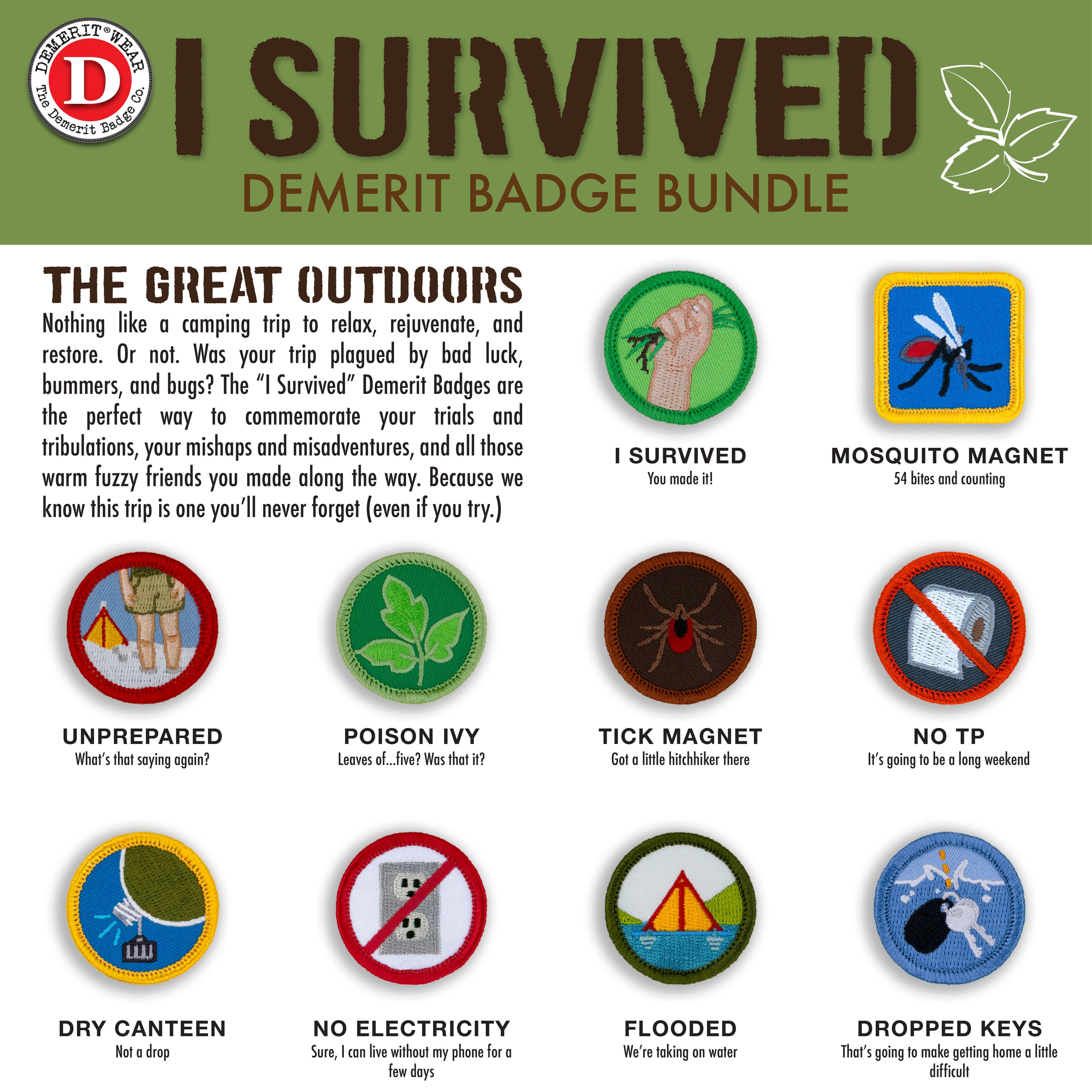 The Demerit Badge Company | Spoof Merit Badges & Outdoors Patches ...